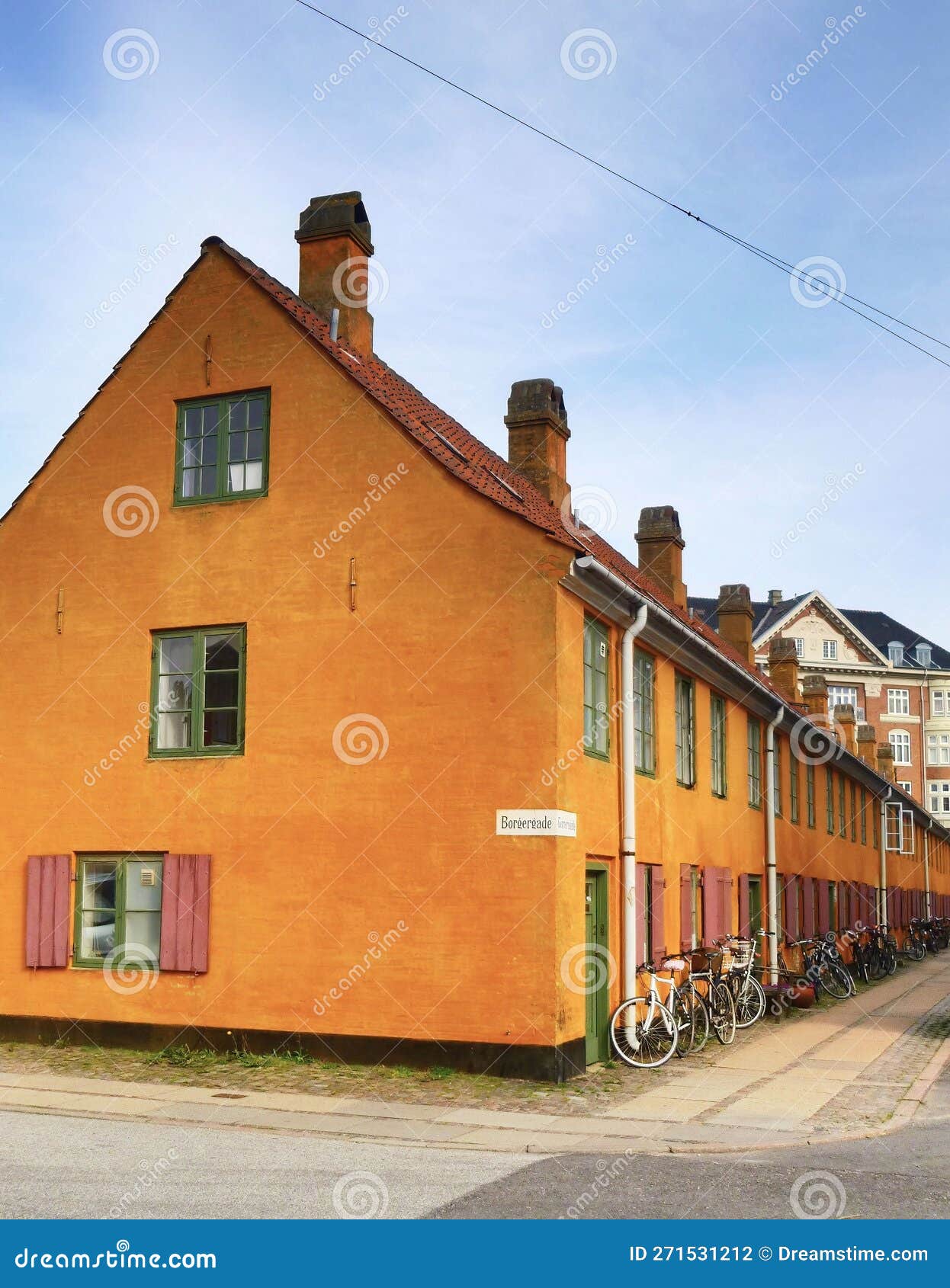 Historic Row Houses, Formerly Naval Barracks, in the Nyboder District ...