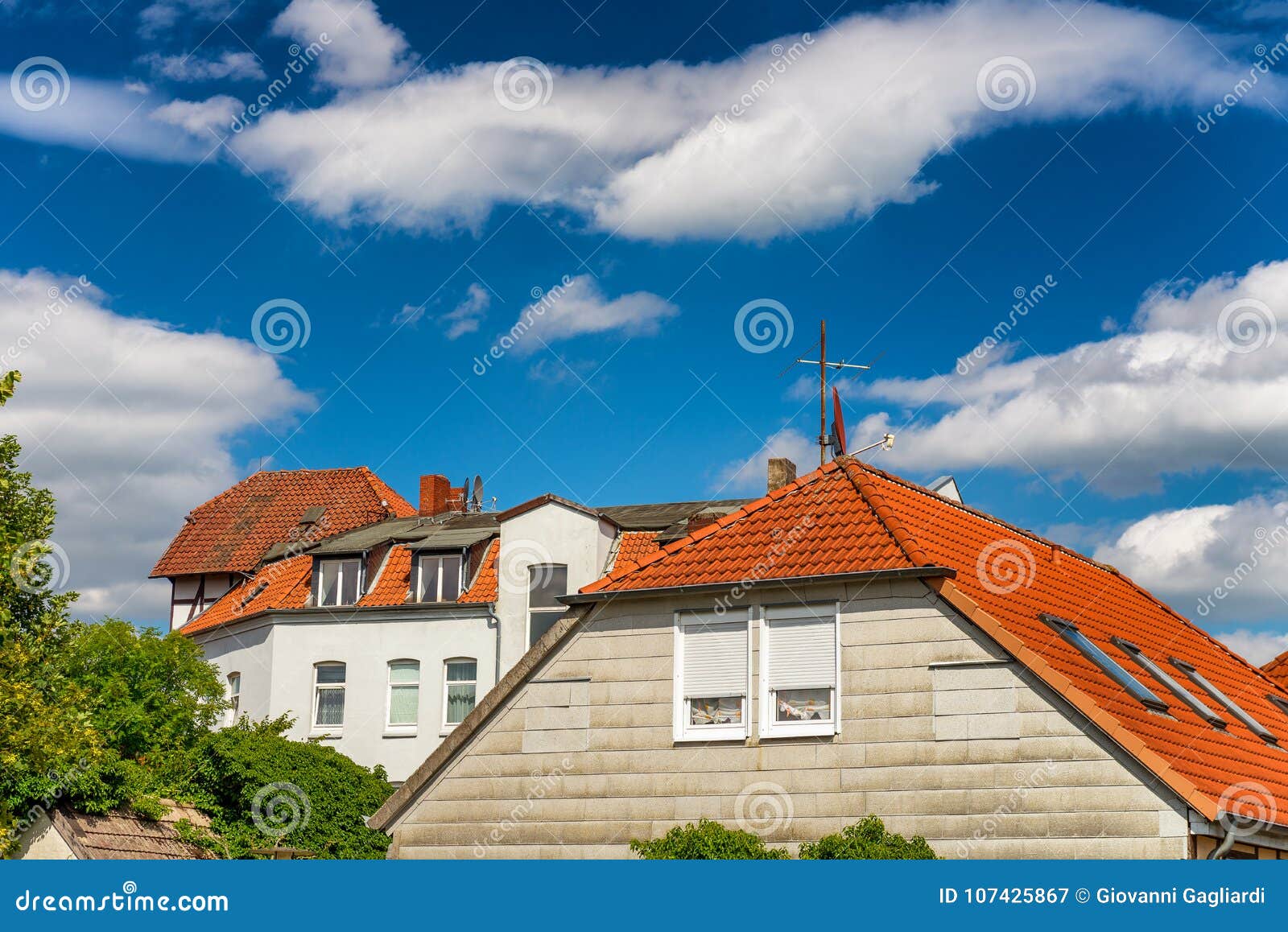 Colourful Homes of Saxony, Germany Stock Image - Image of home, saxony ...