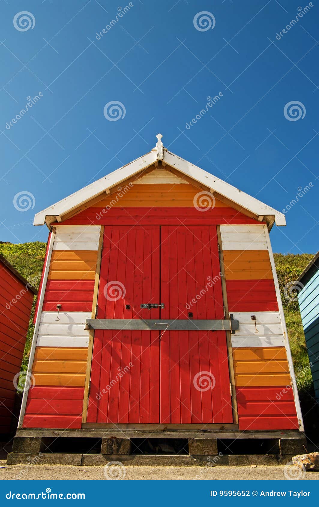 Colourful hut stock photo. Image of house, shore, sand - 9595652