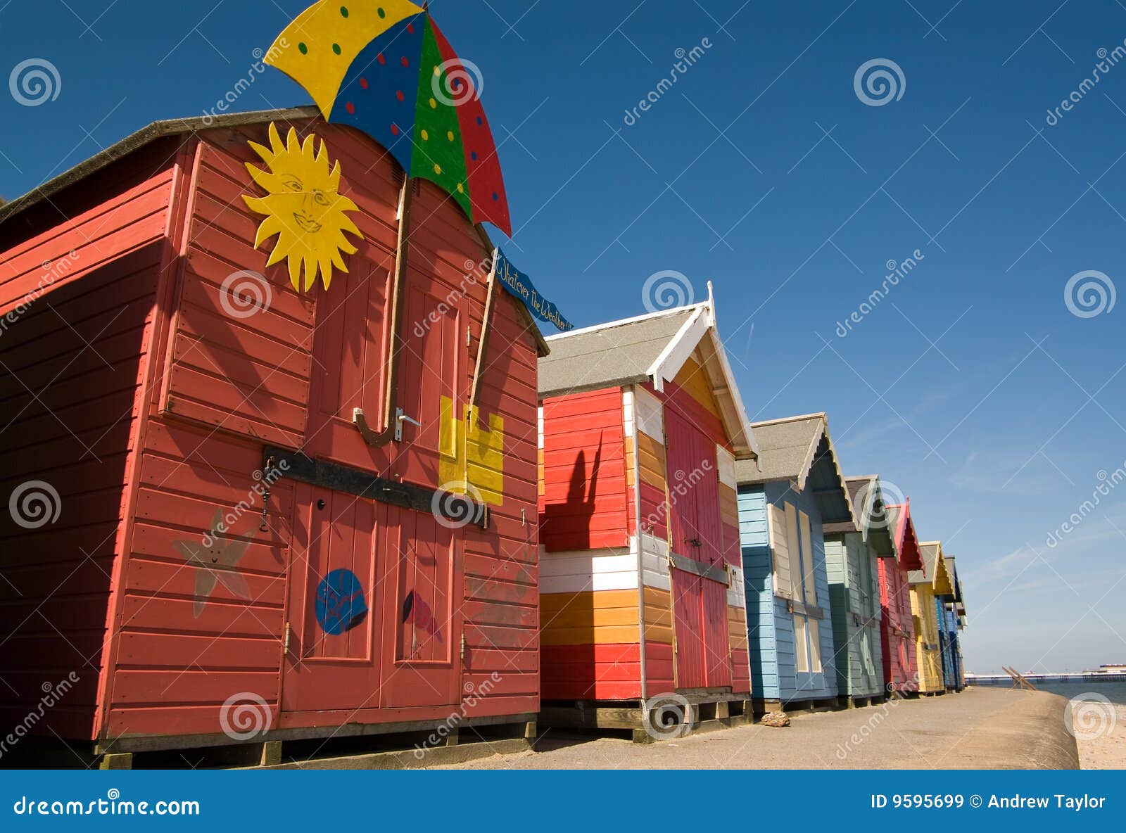 Colourful huts stock image. Image of yellow, travel, white - 9595699