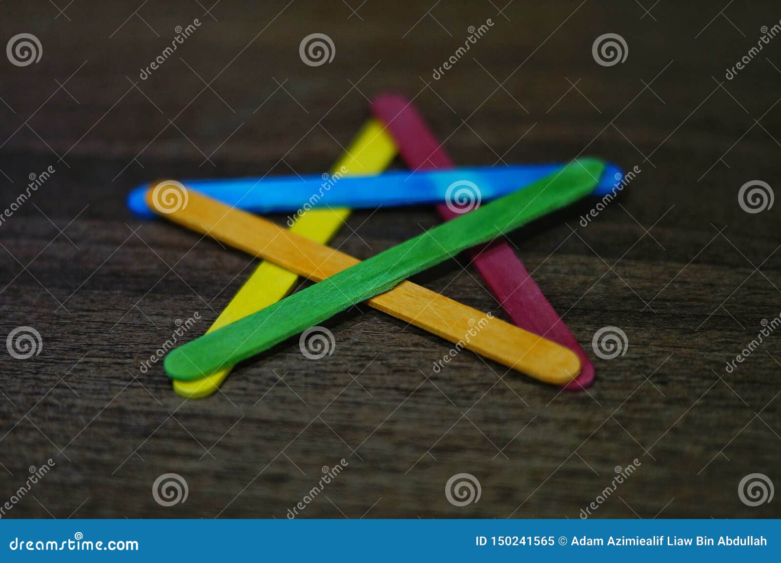 The Star Made From Colourful Ice Cream Stick Stock Image Image Of Lounge Star 150241565