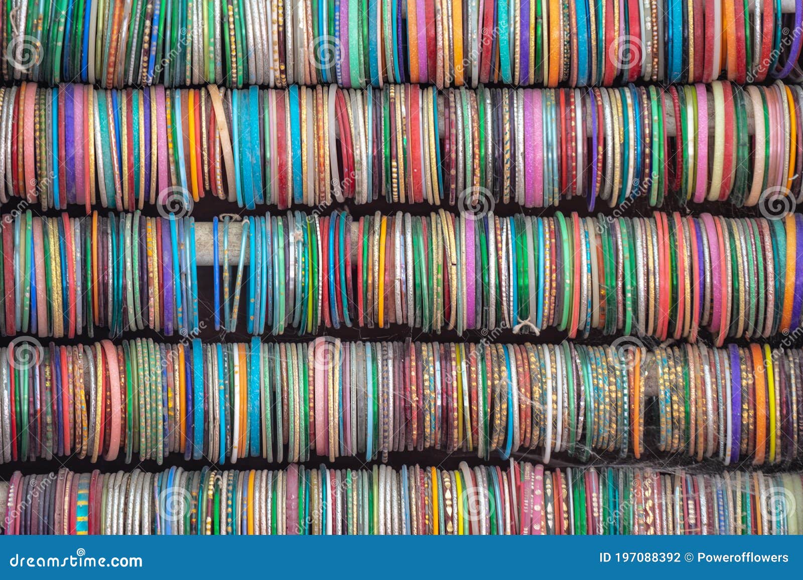Colourful Indian Bangles.Rows of Bangles at a Street Side Shop Stock ...