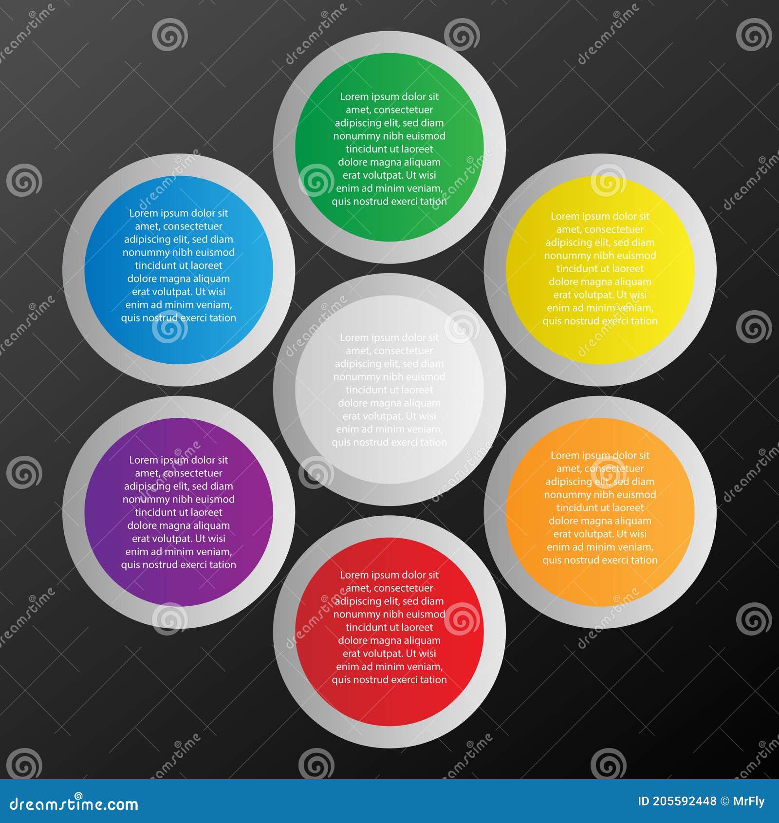 Colourful Infographic Chart Design Template Cartoon Vector ...
