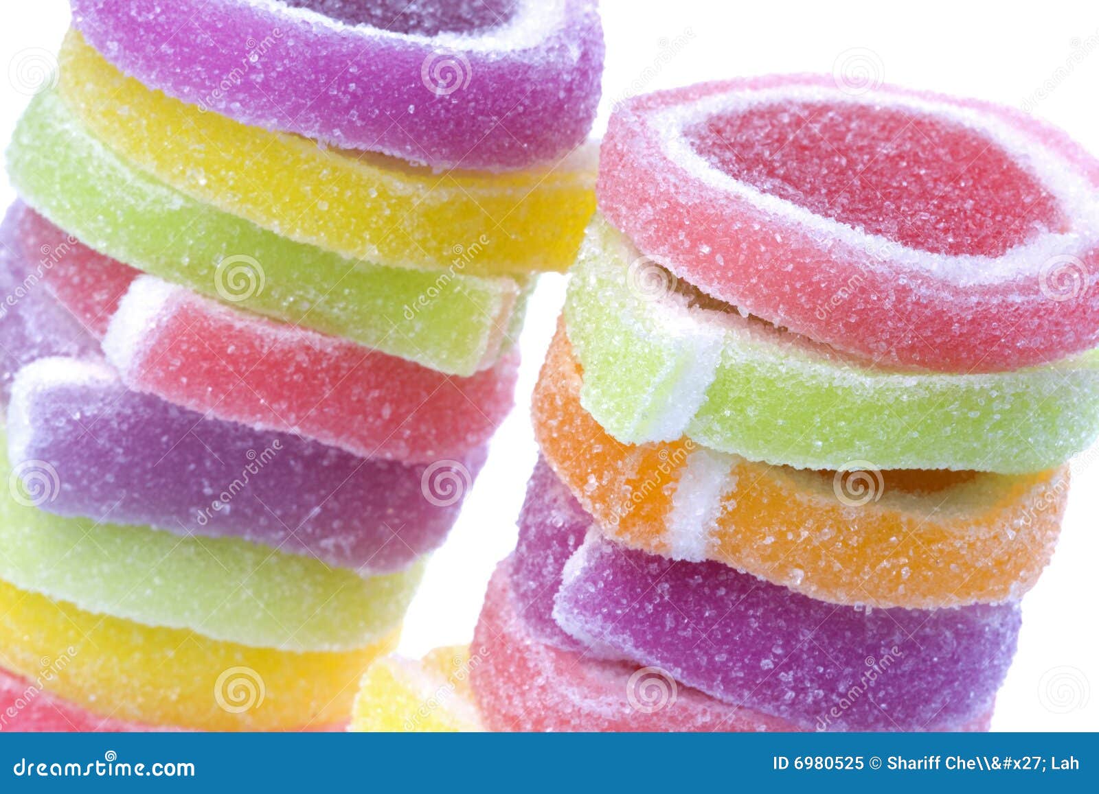 Colourful Jelly Sweets Isolated Stock Image - Image of fruits, food ...