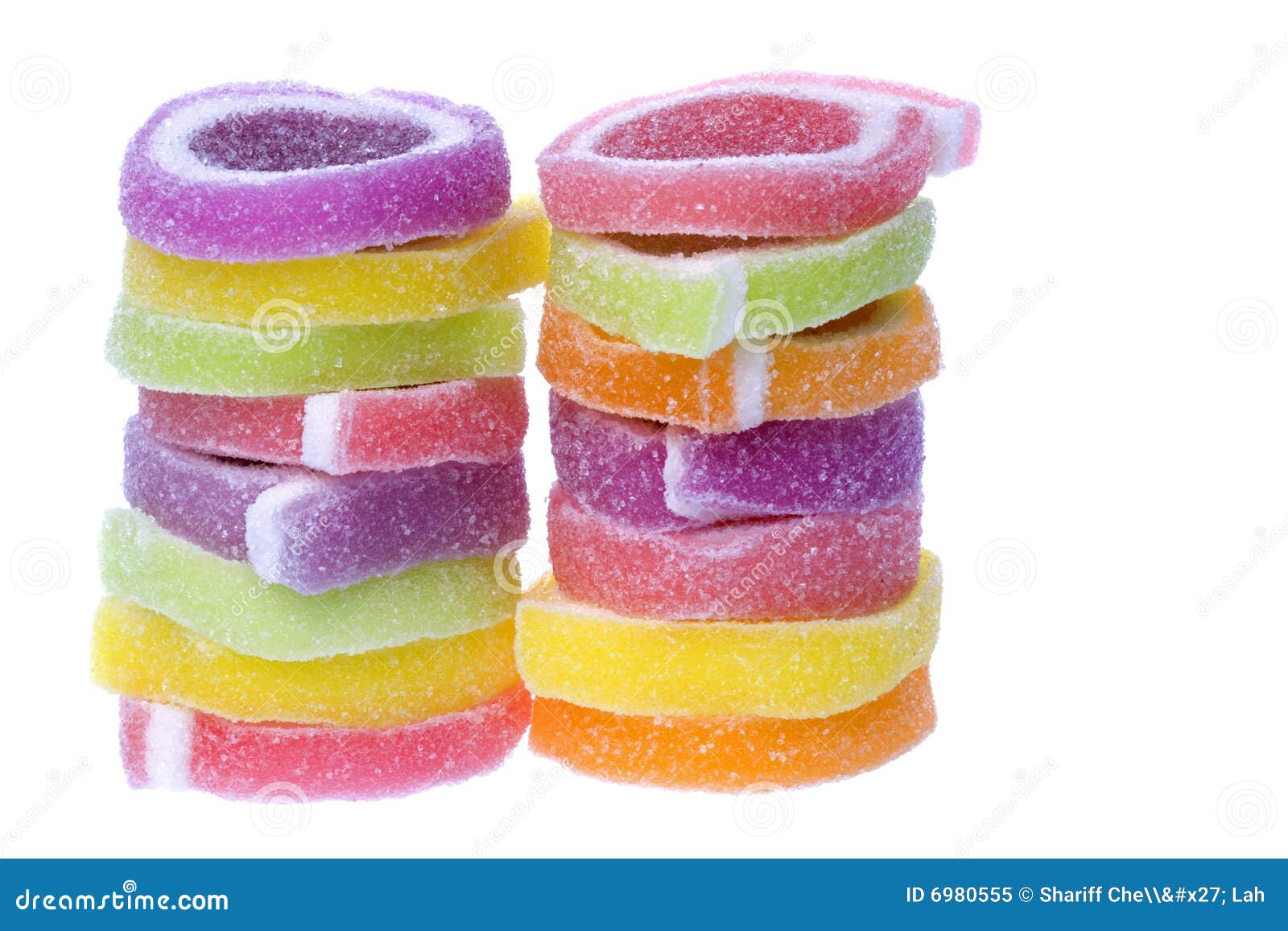 Colourful Jelly Sweets Isolated Stock Image | CartoonDealer.com #6993397
