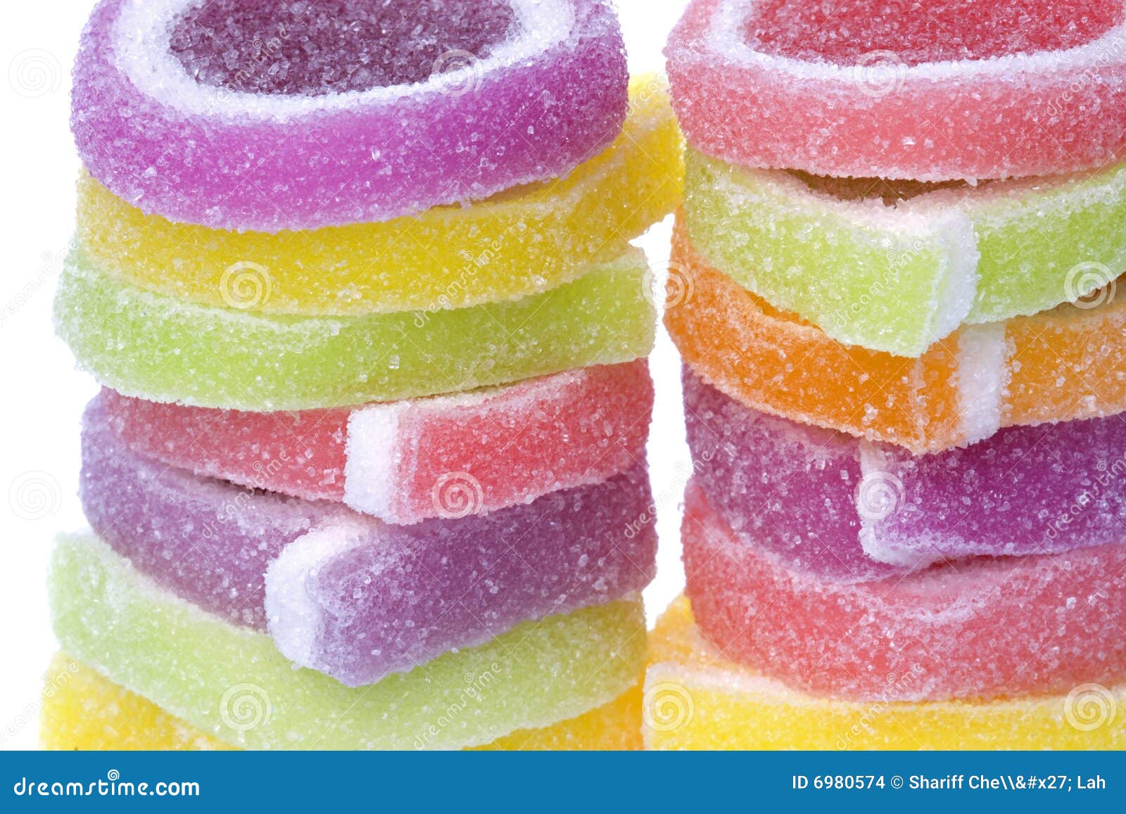 Colourful Jelly Sweets Isolated Stock Photo - Image of colourful ...