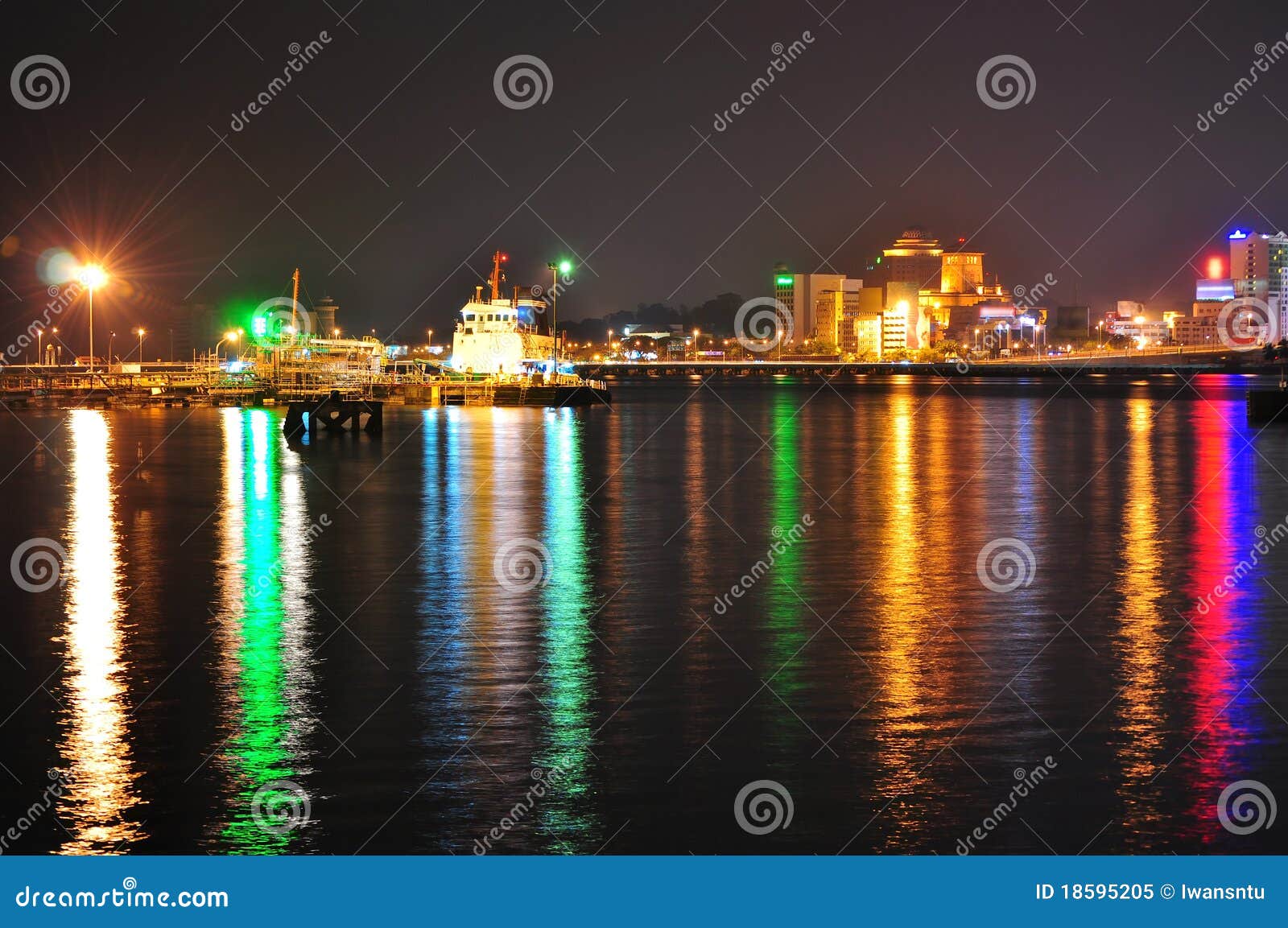 Colourful Johore Strait stock image. Image of johore - 18595205