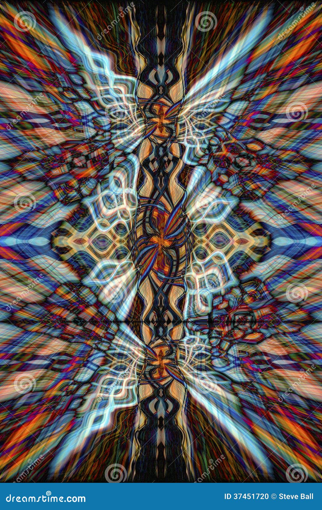 Colourful Kaleidoscope Background Stock Illustration - Illustration of ...