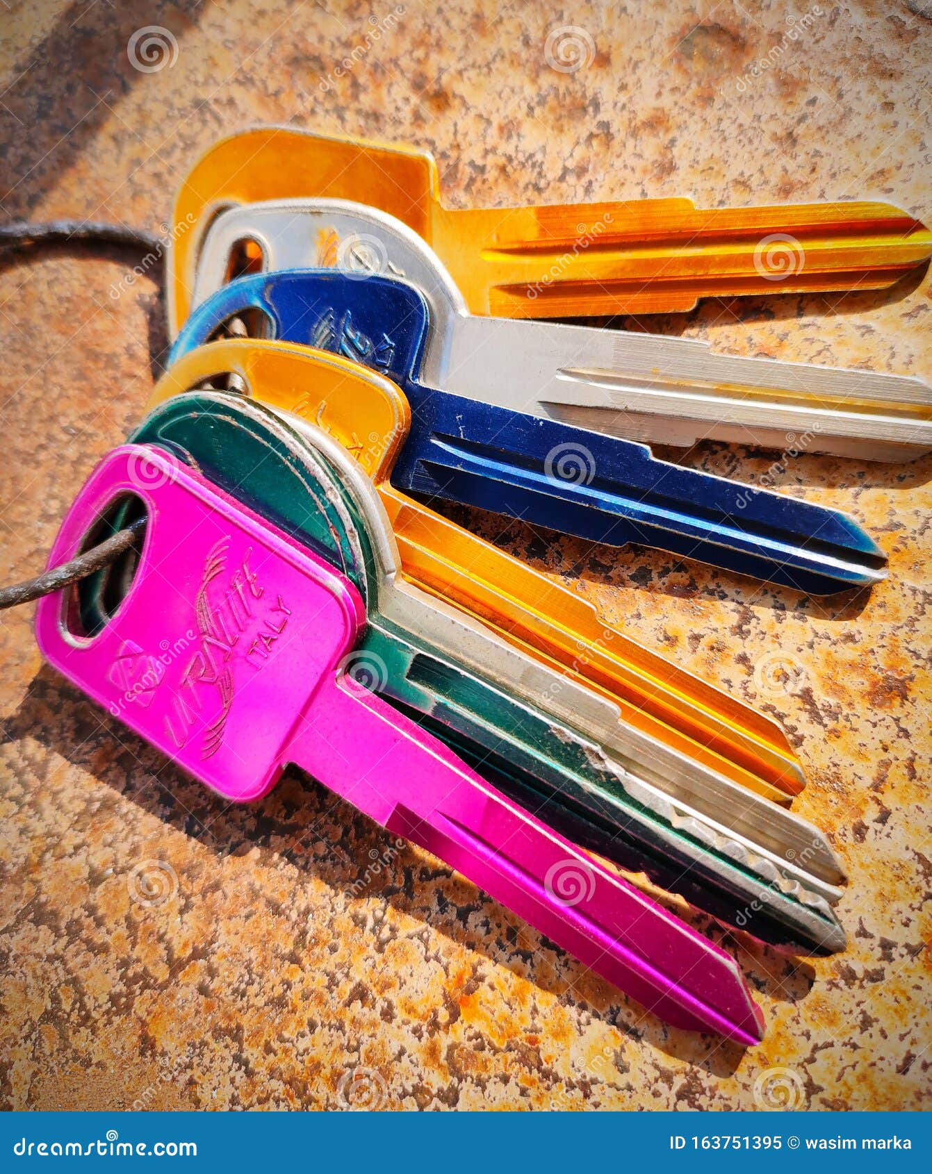 Colourful Keys in Different Shape Editorial Image - Image of blue, keys ...