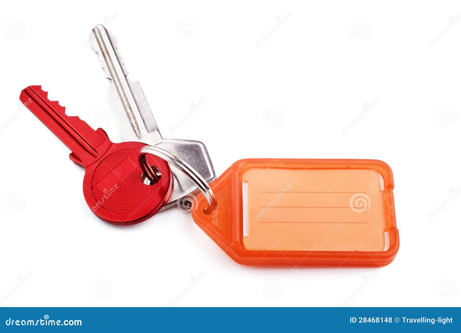 Colourful Keys and Key Tag stock photo. Image of white - 28468148