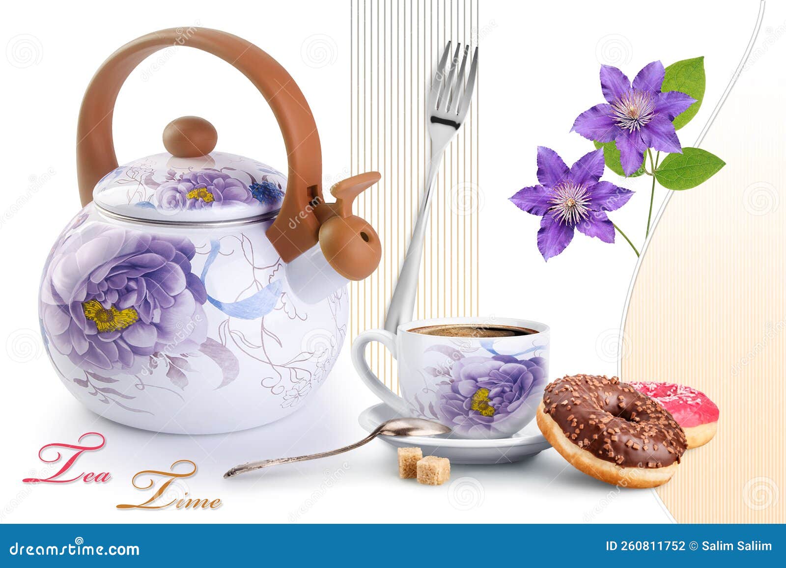 Colourful Kitchen Wall Tile Design for Kitchen Interior, 3D Rendering ...