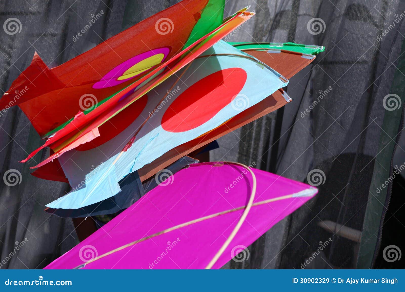 Colourful kites stock image. Image of design, flight - 30902329