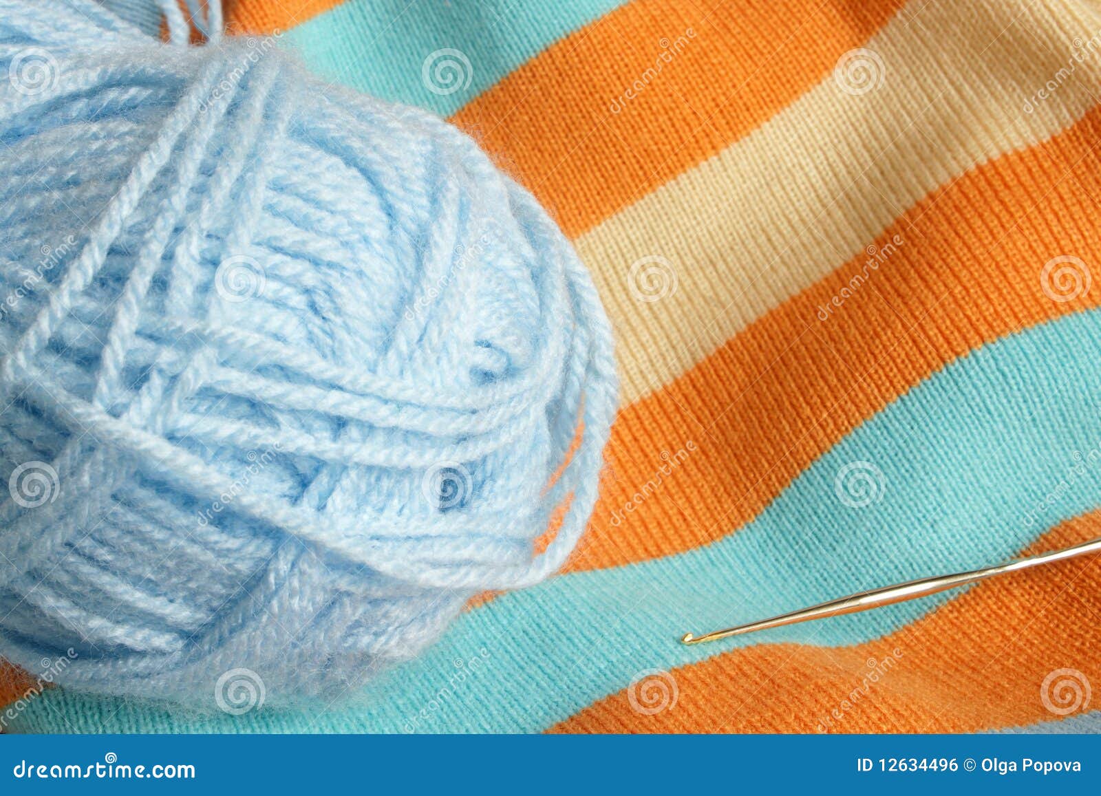 Colourful knitting stock photo. Image of abstract, closeup - 12634496