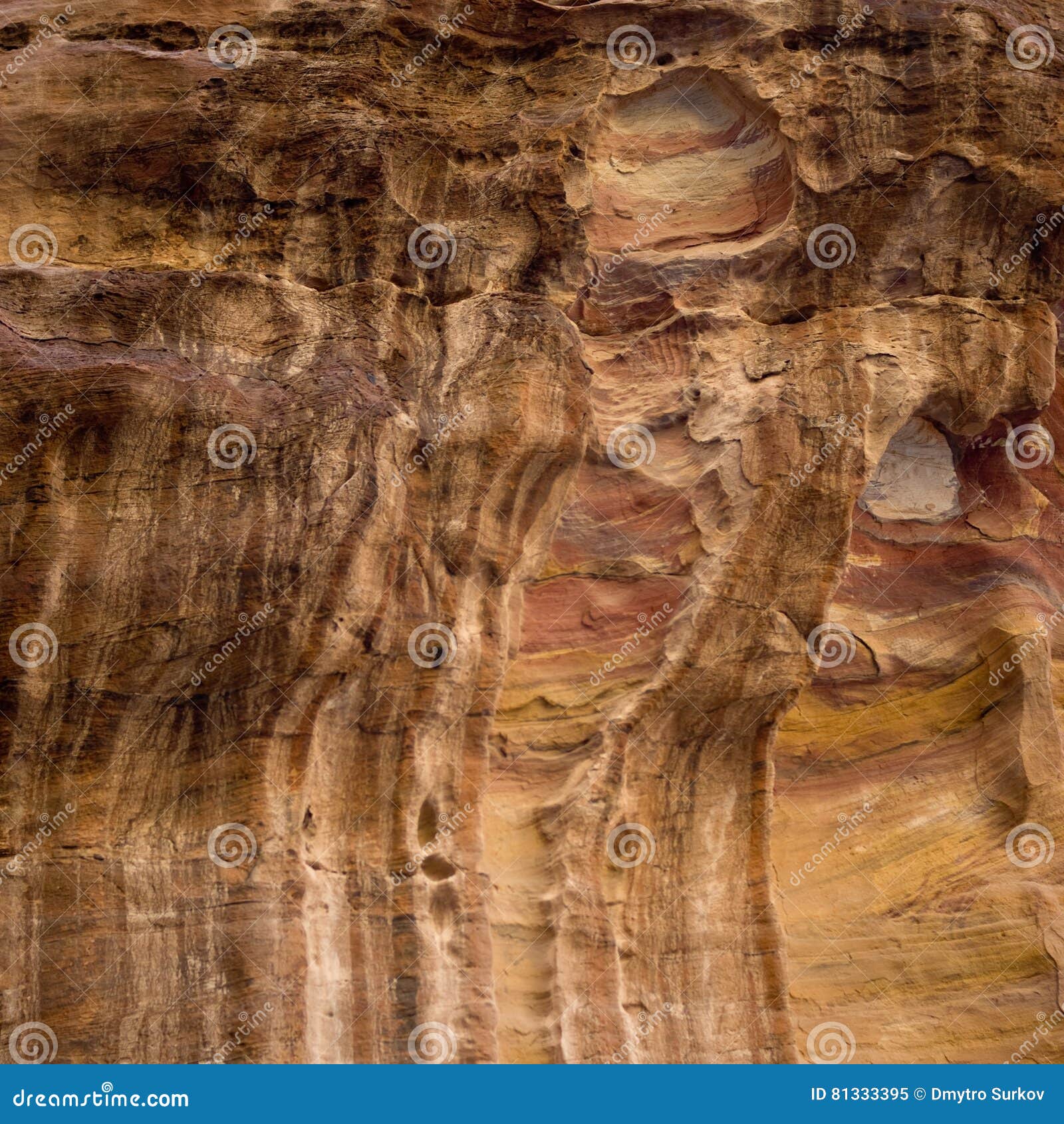 Colourful Layers of Sandstone Stock Image - Image of crust, background ...