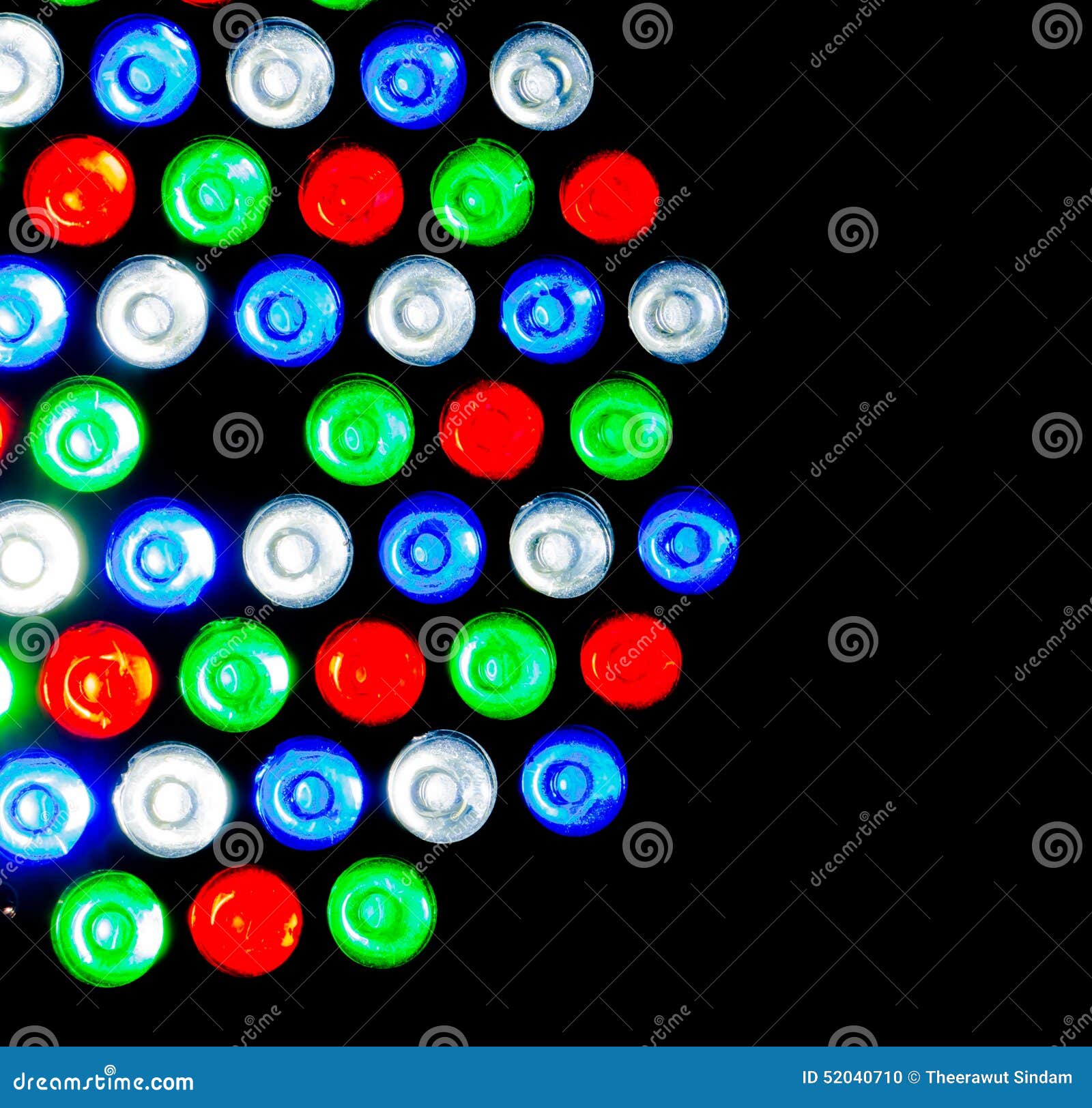 Colourful Led Light on Background Stock Photo - Image of dark ...