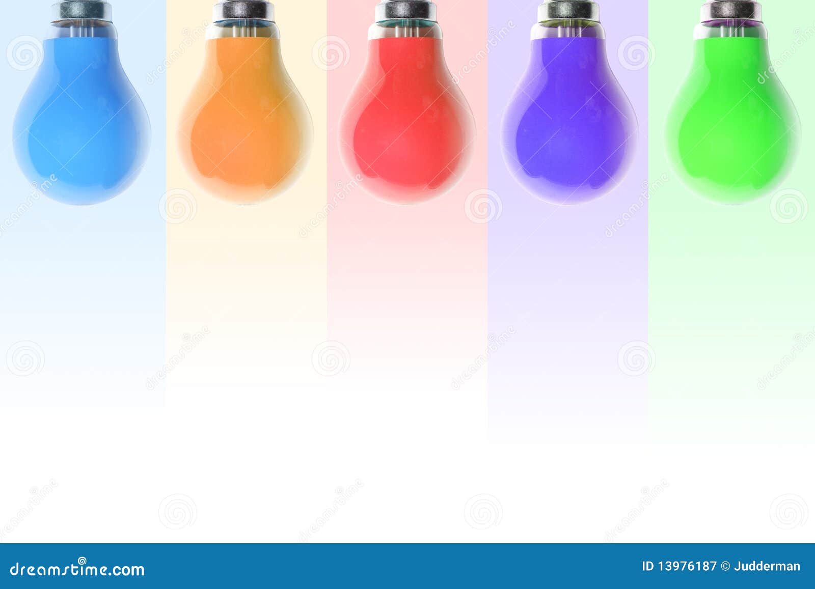 Colourful light bulbs stock image. Image of brilliant - 13976187
