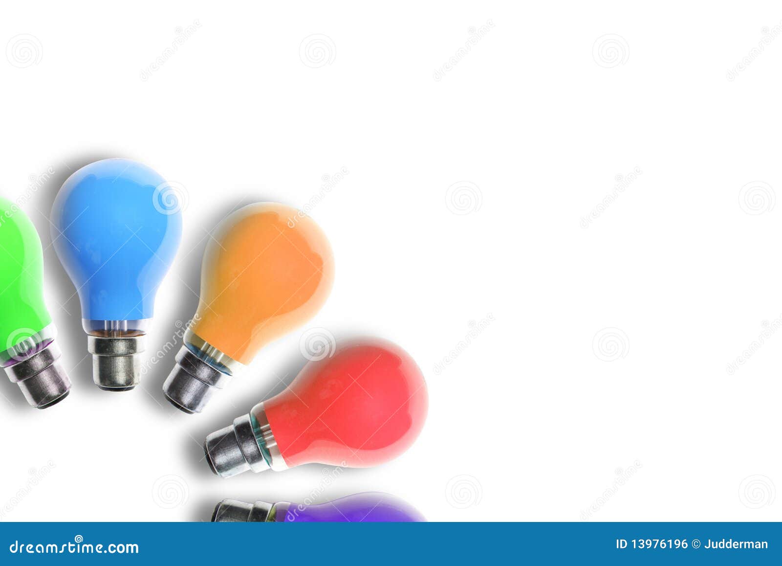 Colourful light bulbs 2 stock photo. Image of colours - 13976196