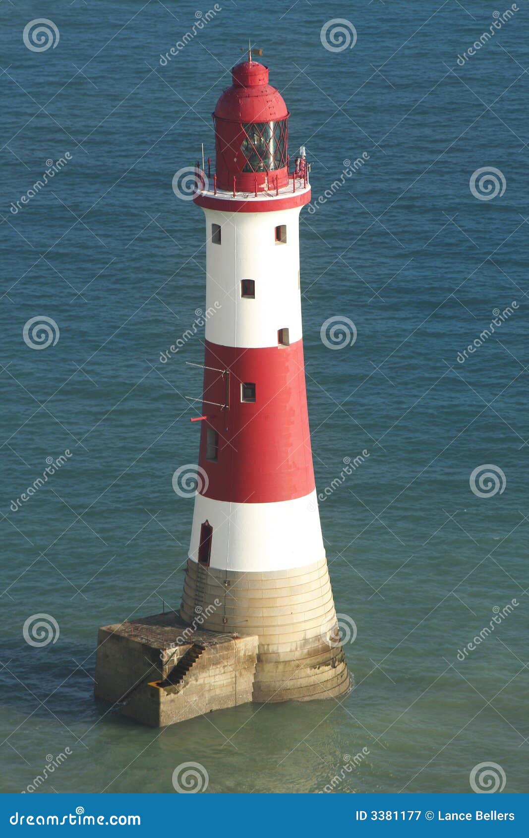 Colourful lighthouse stock image. Image of beach, tall - 3381177