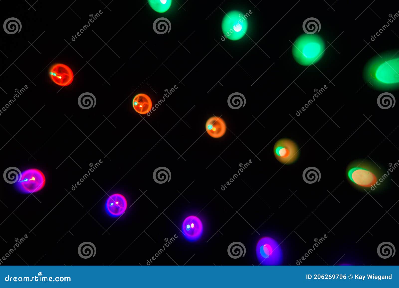 Colourful Lights on Black Background. RGB LED Strips, LED Matrix of ...