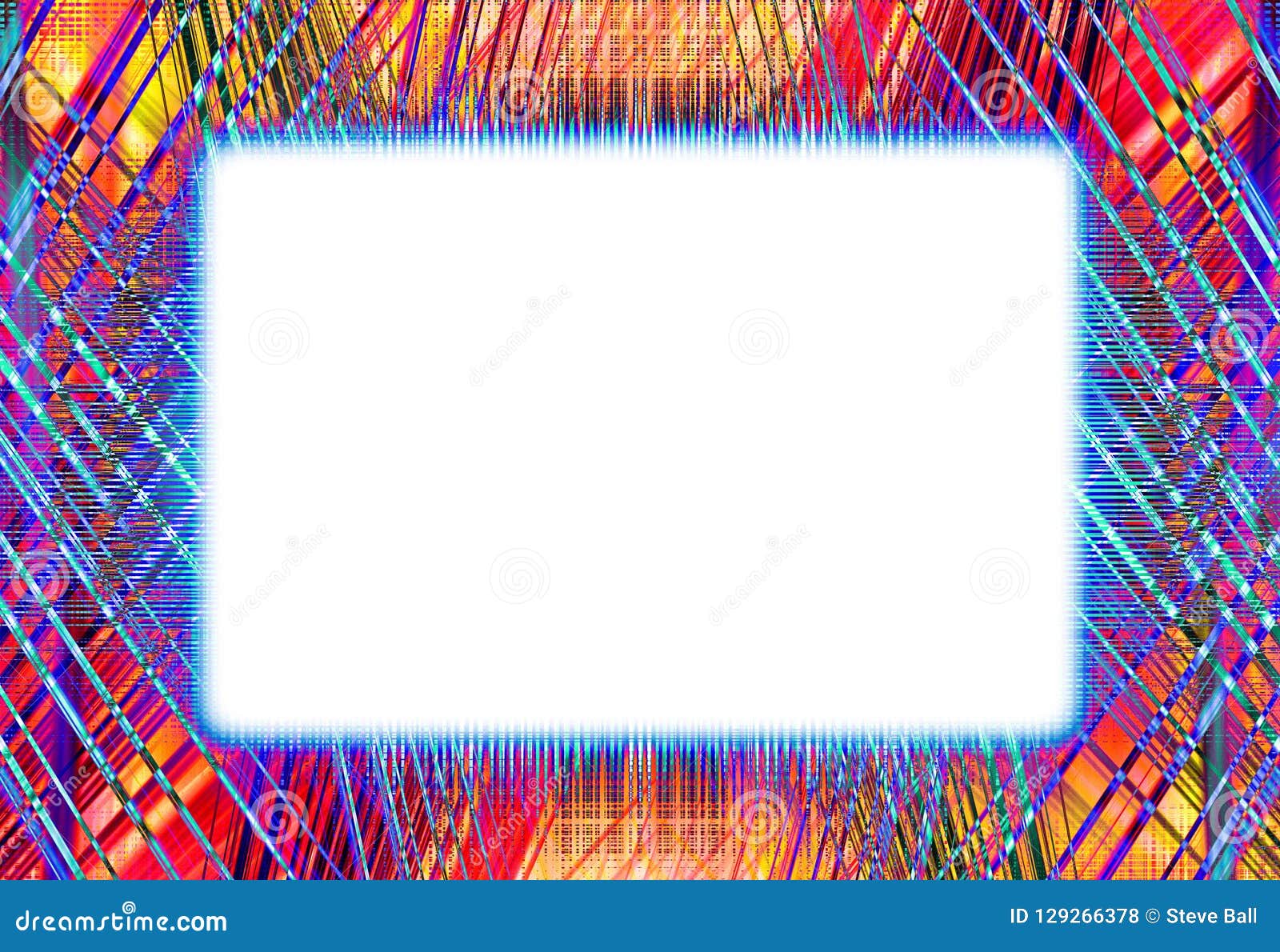 Colourful Lines Border Frame Stock Illustration - Illustration of ...