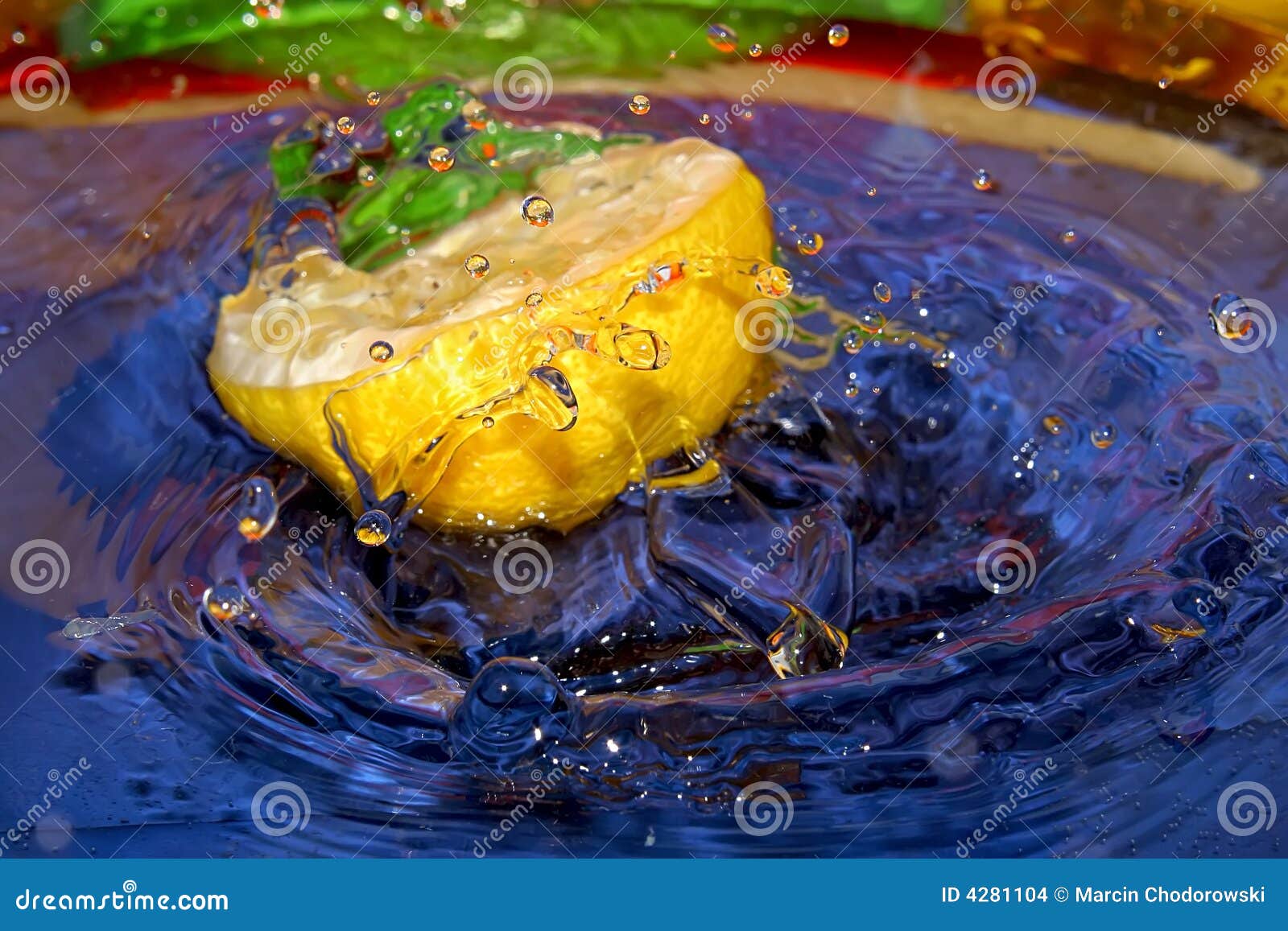 Colourful llemon stock photo. Image of colourfully, close - 4281104