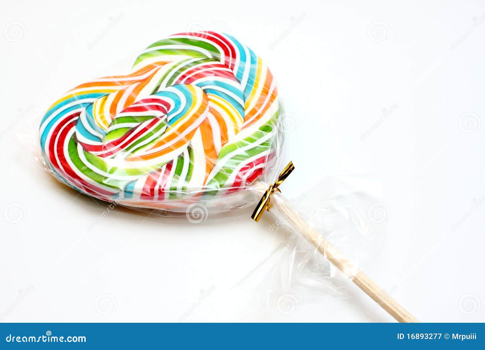 Colourful Lollipop In The Shape Of A Heart Isolated On White Background ...