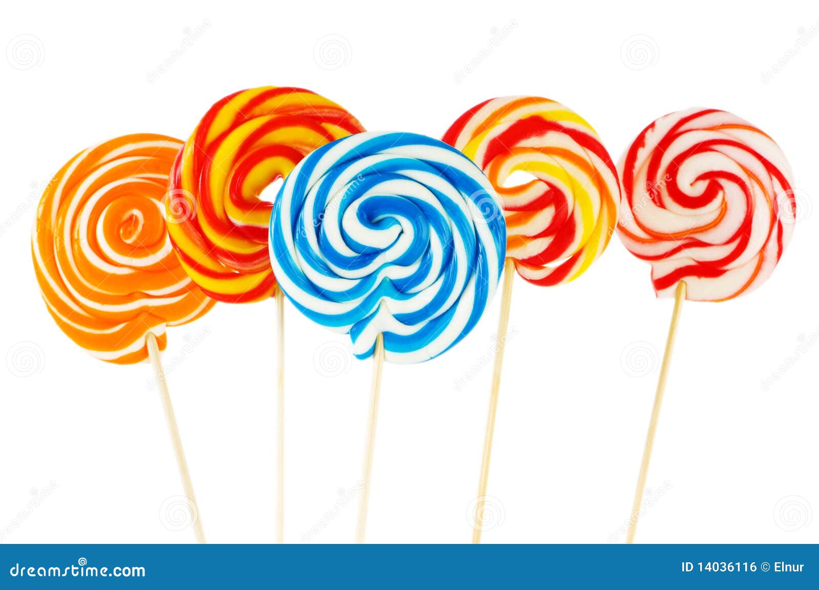 Colourful Lollipop Isolated Stock Photo - Image of pink, lollypop: 14036116