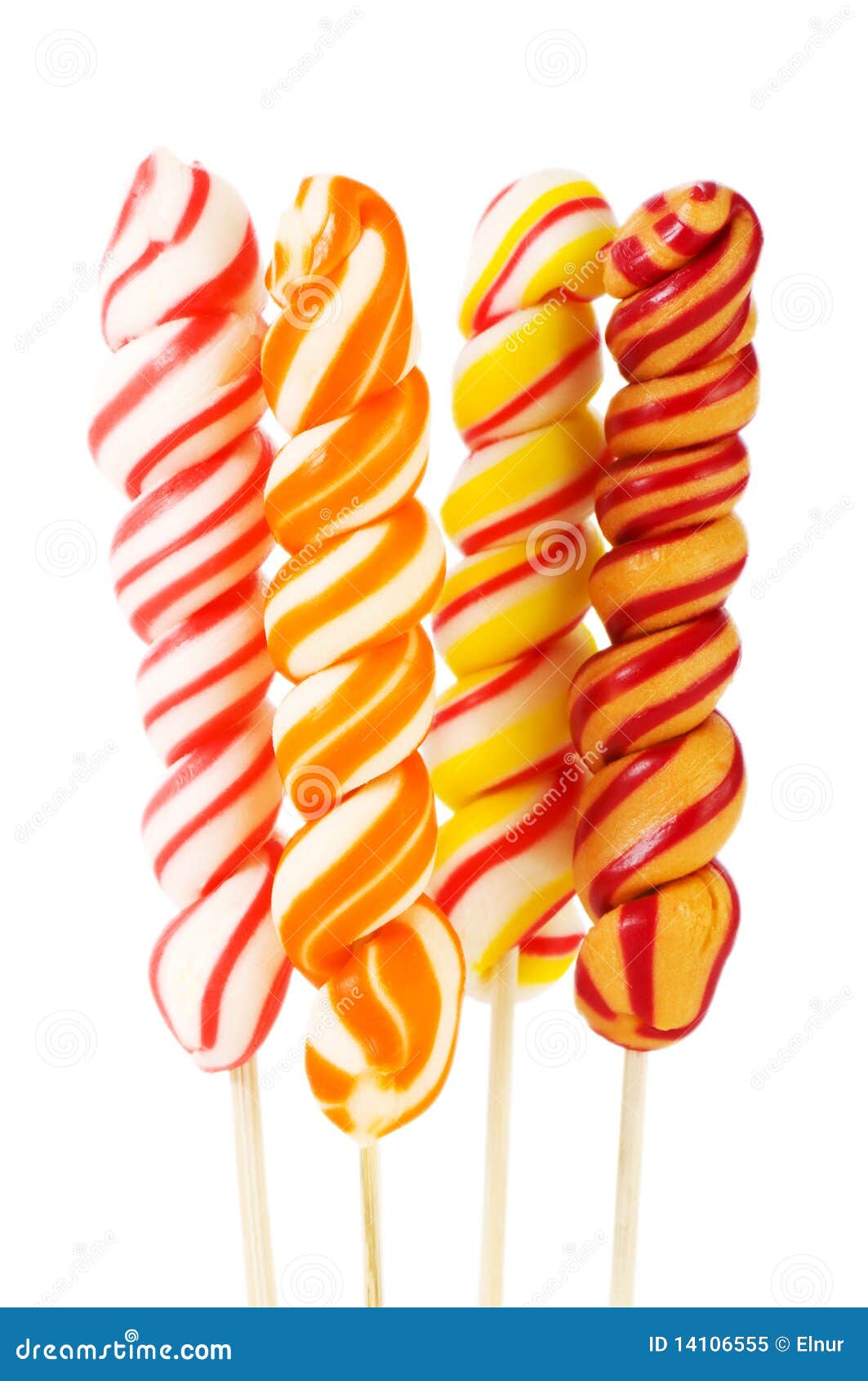 Colourful Lollipop Isolated Stock Image - Image of colored ...