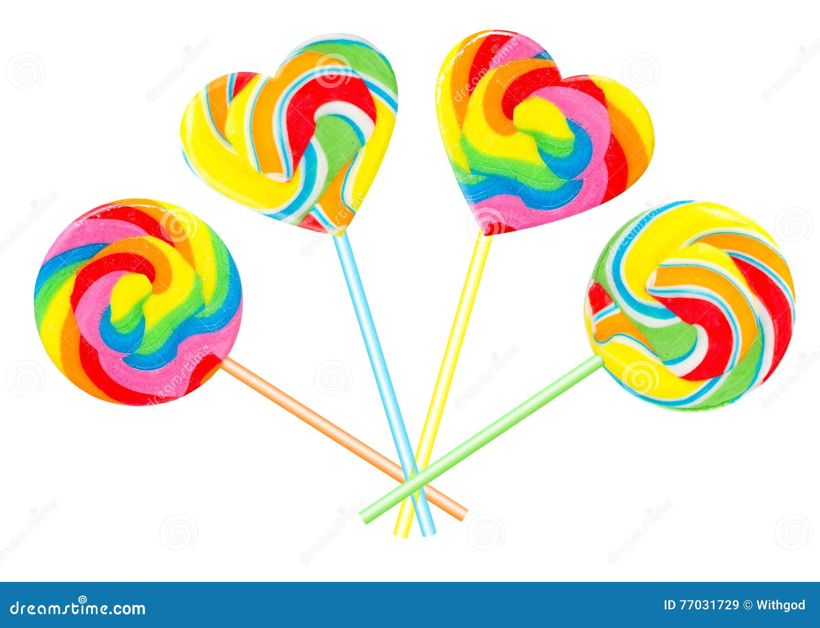 Colourful lollipops stock illustration. Illustration of object - 77031729
