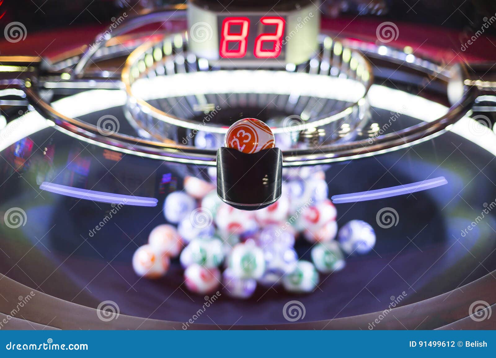 Colourful Lottery Balls in a Machine 23 Stock Photo - Image of gambling ...