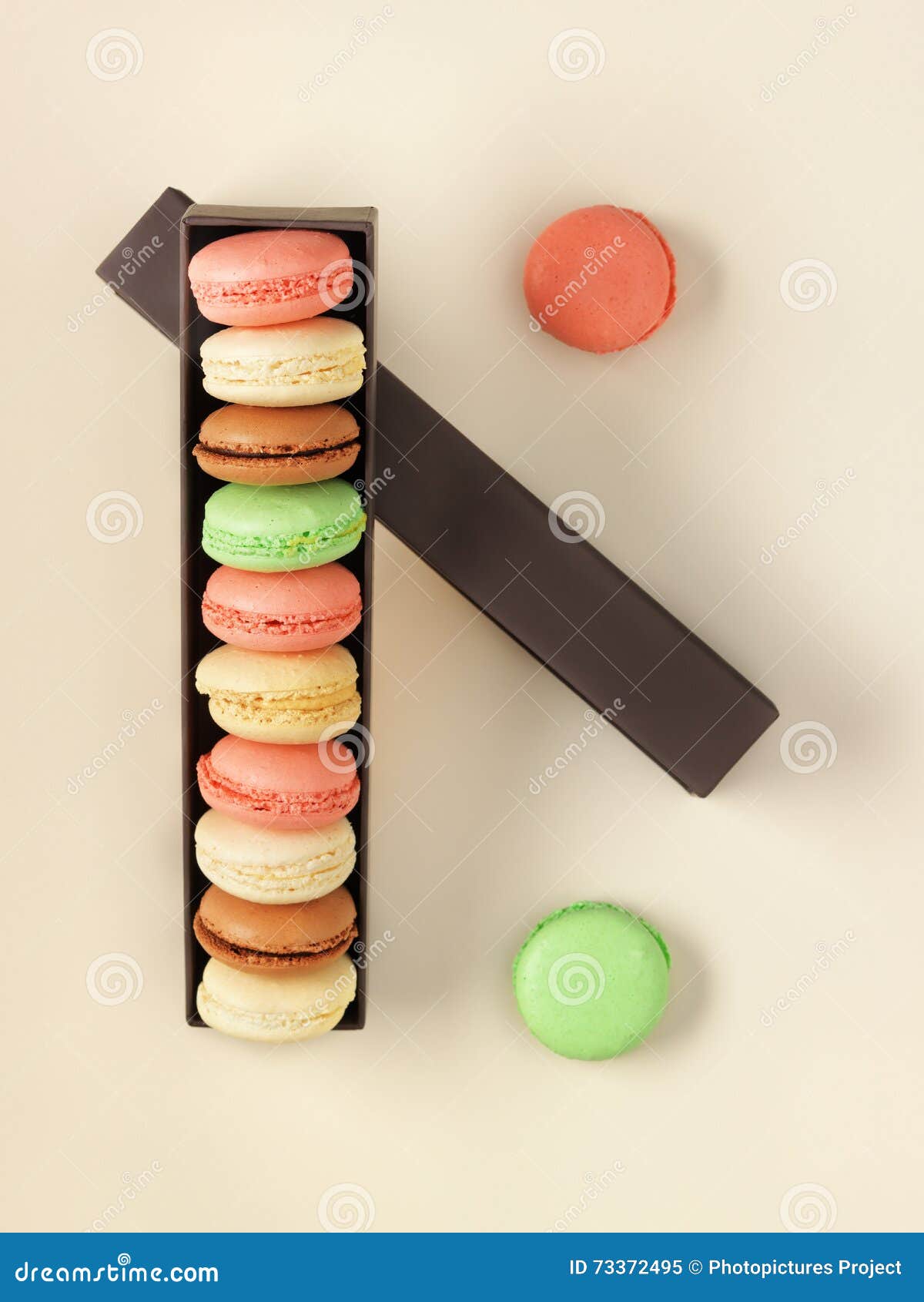 Colourful Macaroon Biscuits, Still Life Stock Image - Image of ...