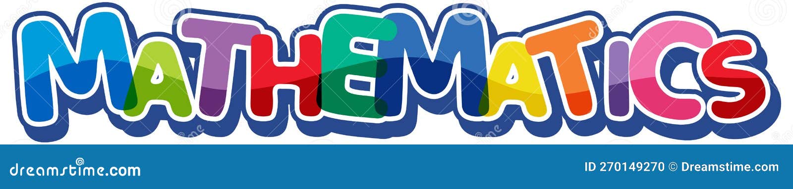 Colourful Mathematic Banner Isolated Stock Vector - Illustration of ...