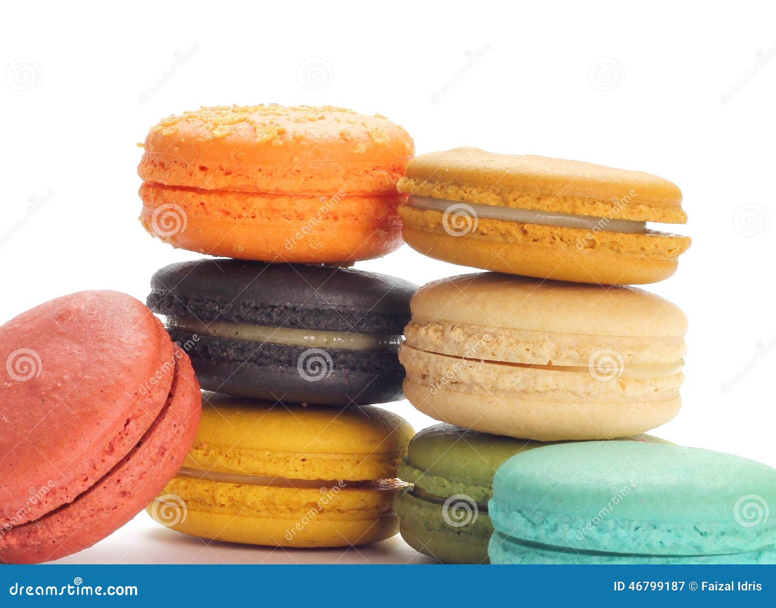 Colourful Meringue Italian Macaroons Stock Image - Image of christmas ...