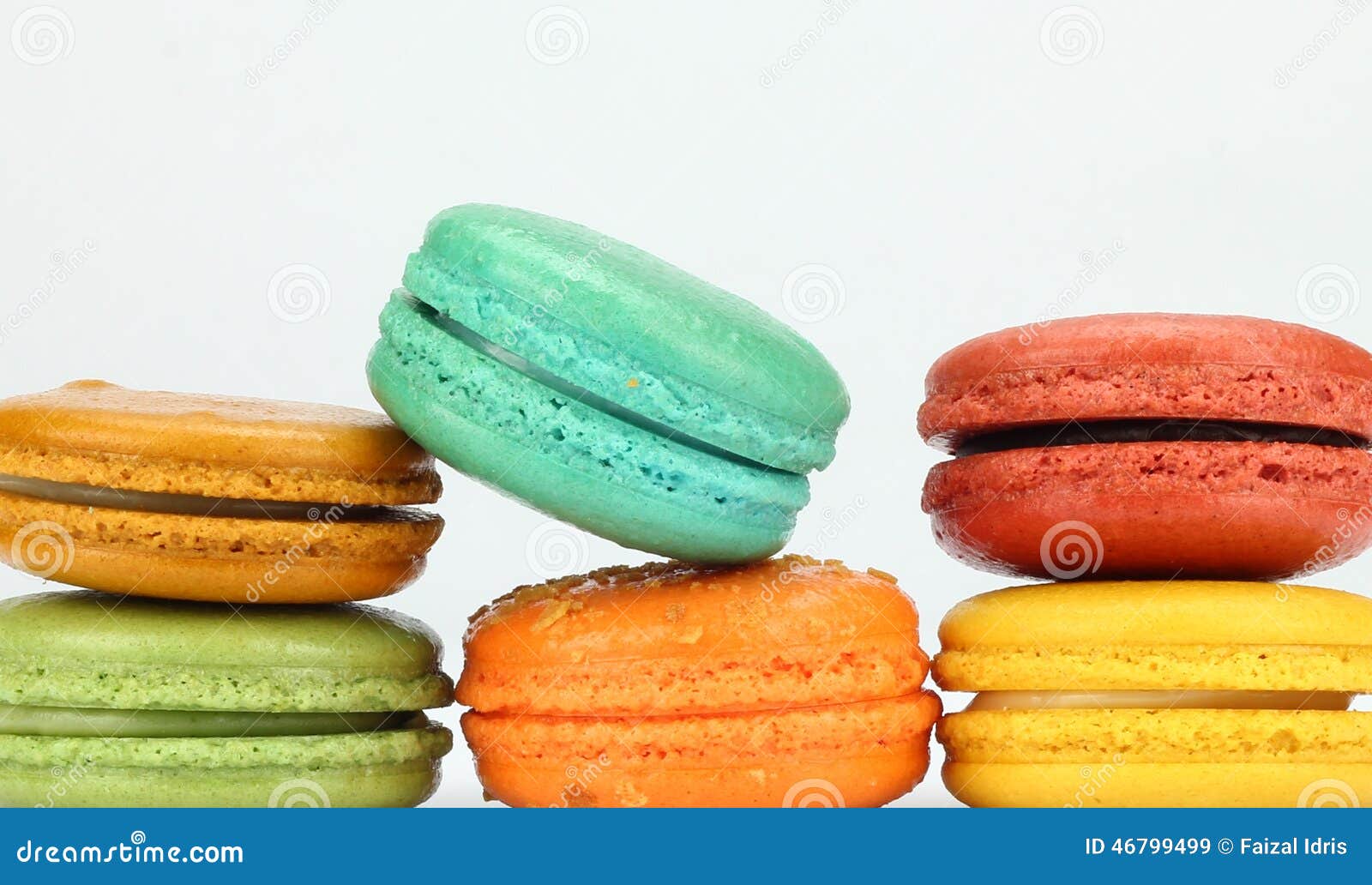 Colourful Meringue Italian Macaroons Stock Image - Image of colourful ...