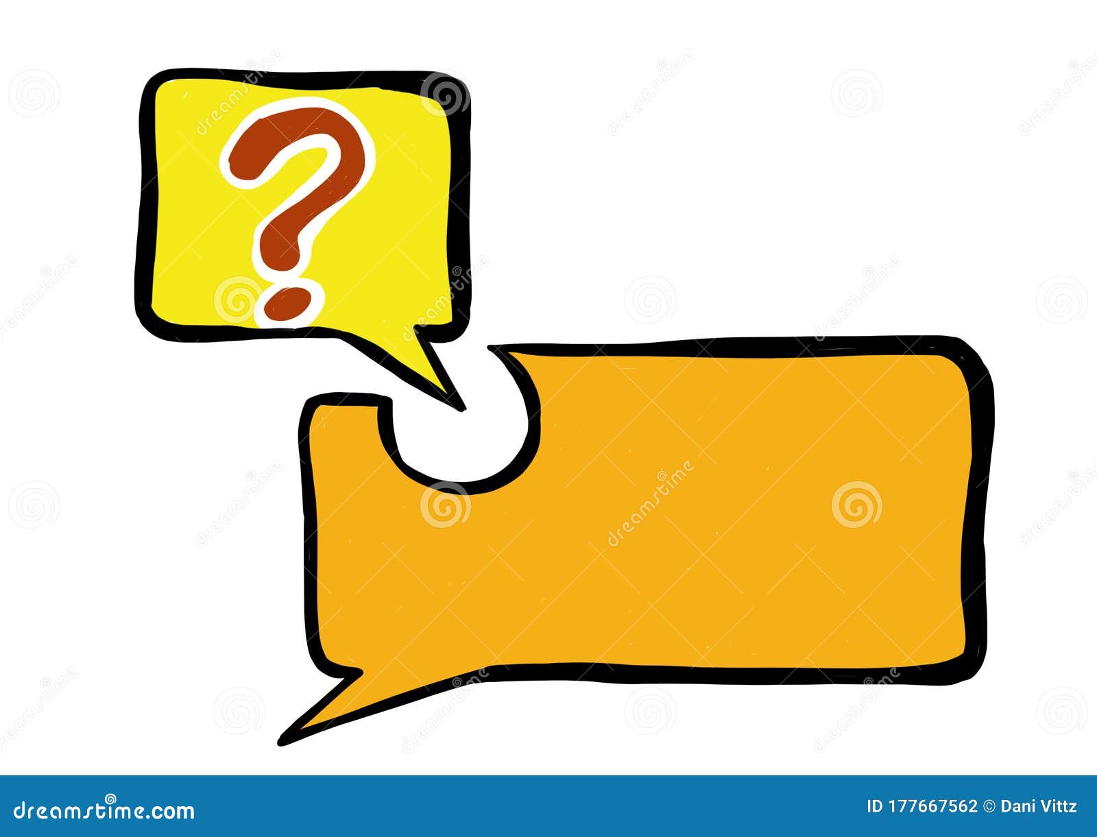 2 Colourful Message Boxes stock illustration. Illustration of ...