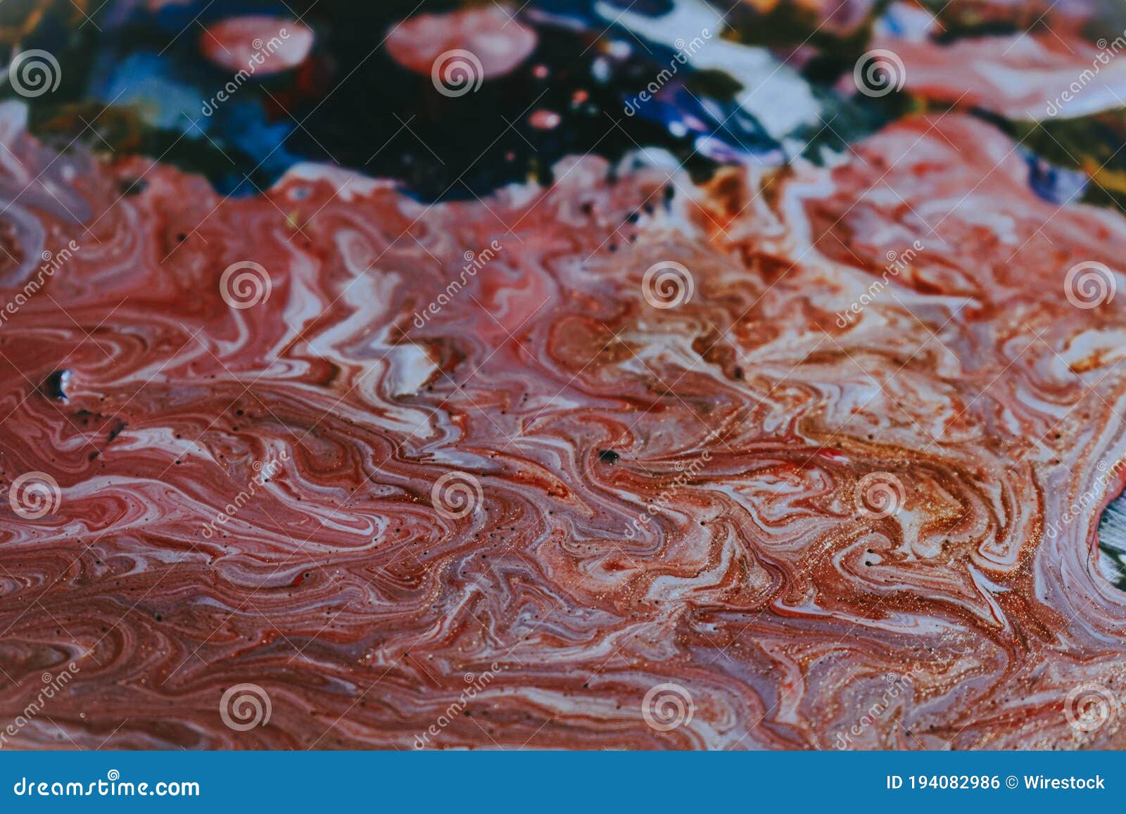 Colourful and Messy Paint Splattered on the Paper Stock Photo - Image ...