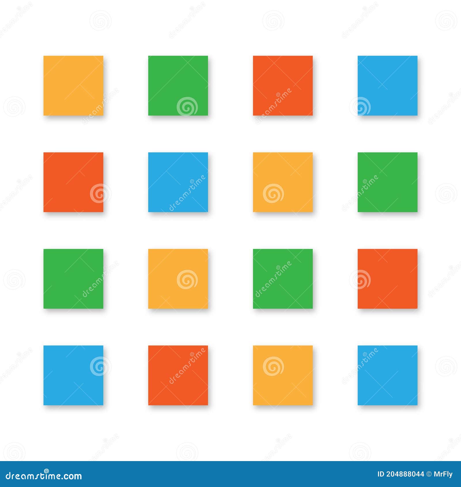 Colourful Minimalistic Square Pattern, Vector Illustration Stock Vector ...