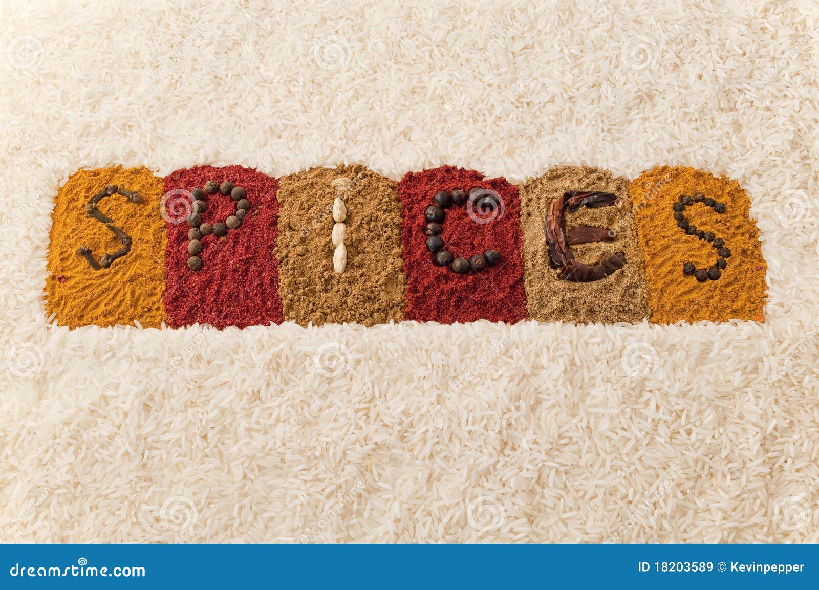 Colourful Mixed spices stock image. Image of word, words - 18203589