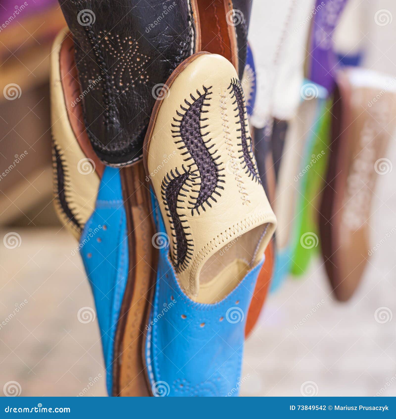 Colourful Moroccan Slippers, Marrakesh Stock Photo - Image of colorful ...