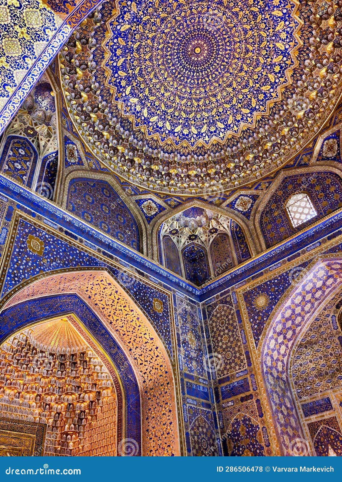 Mosaic Patterns of Uzbekistan Mosques Stock Photo - Image of relief ...