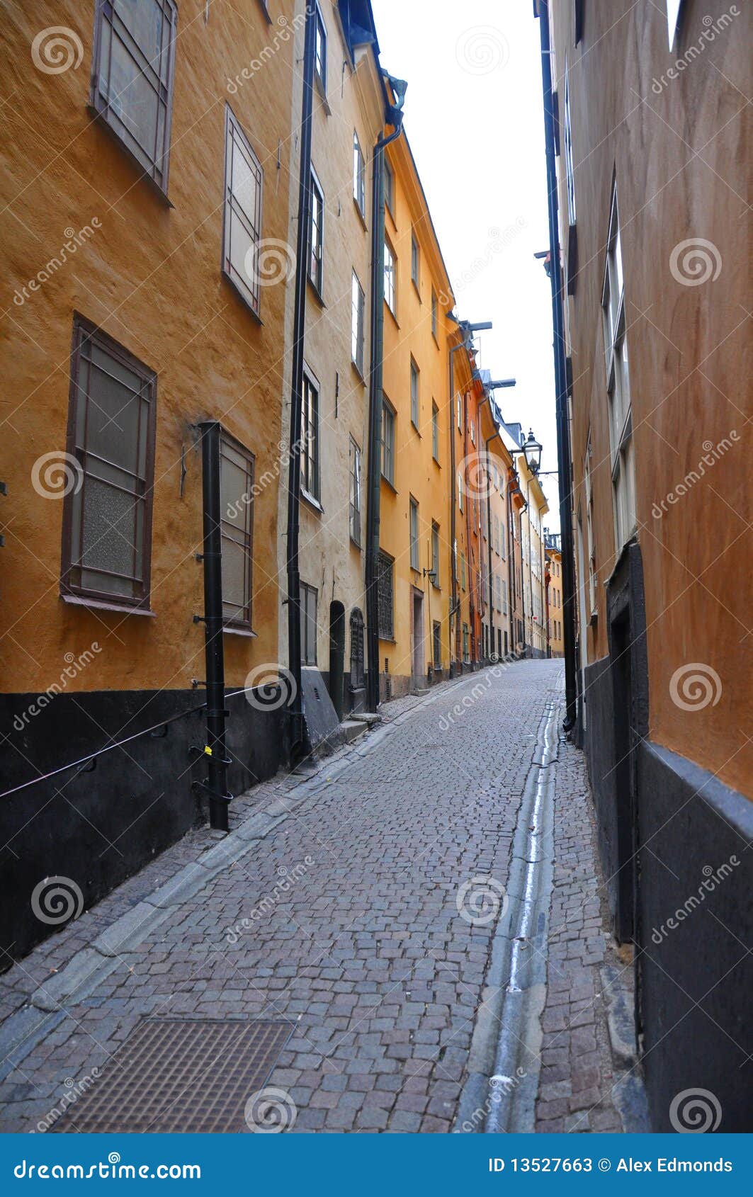 Colourful Narrow Lane stock image. Image of narrow, colourful - 13527663