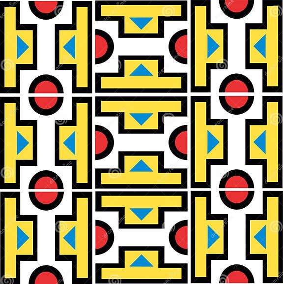 Colourfull Ndebele Design Pattern Backgrounds Stock Illustration ...
