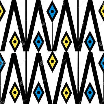 Colourfull Ndebele Design Pattern Backgrounds Stock Vector ...