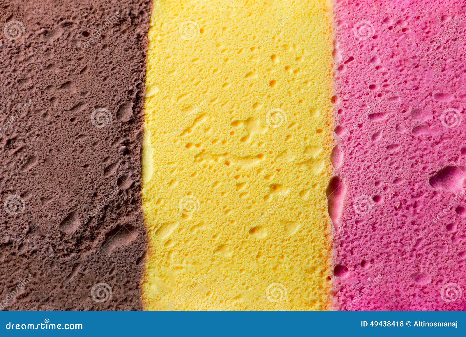 Colourful Neapolitan Ice Cream Background Texture Stock Photo - Image ...
