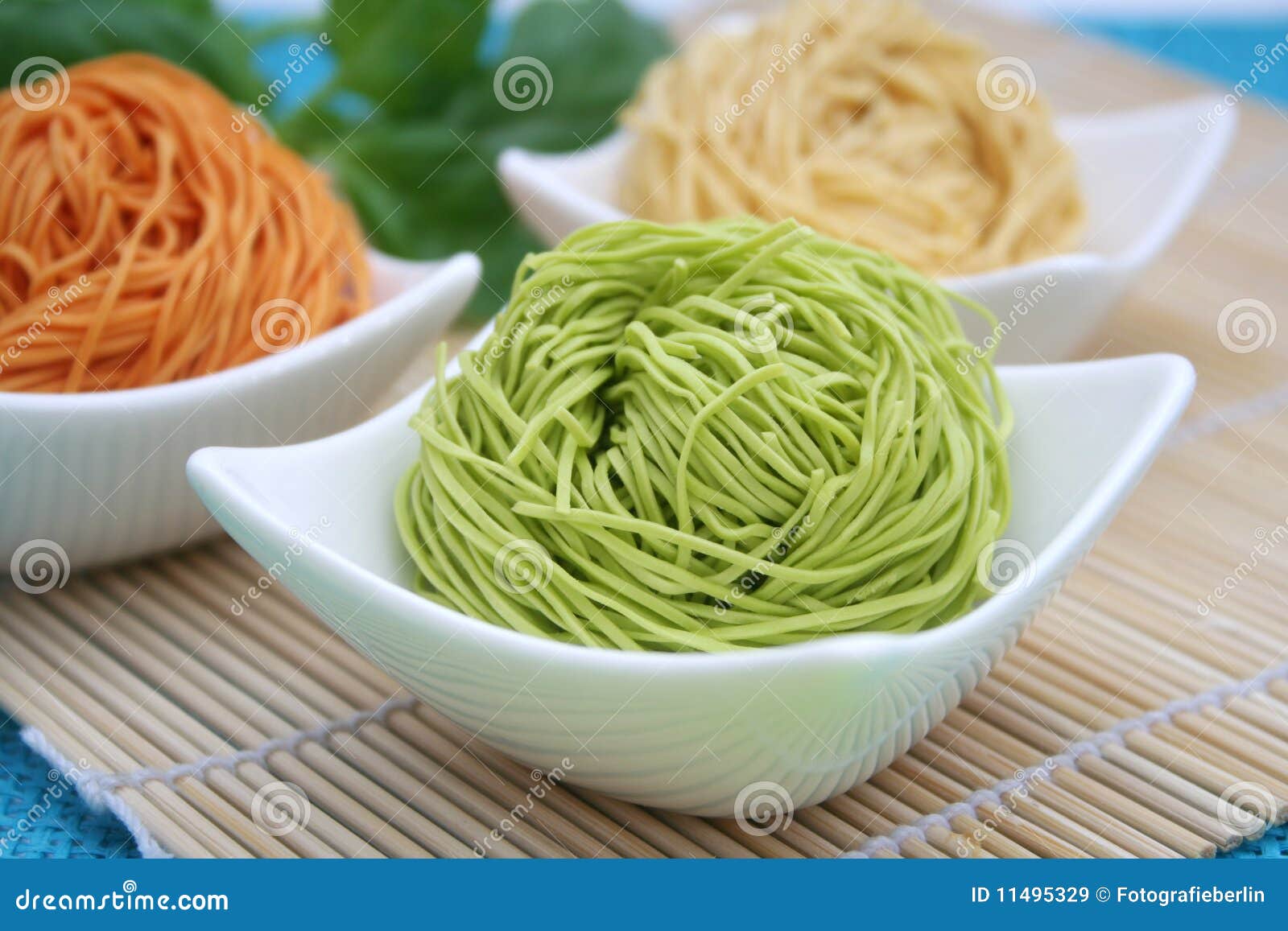 Colourful noodles stock image. Image of green, chinese - 11495329