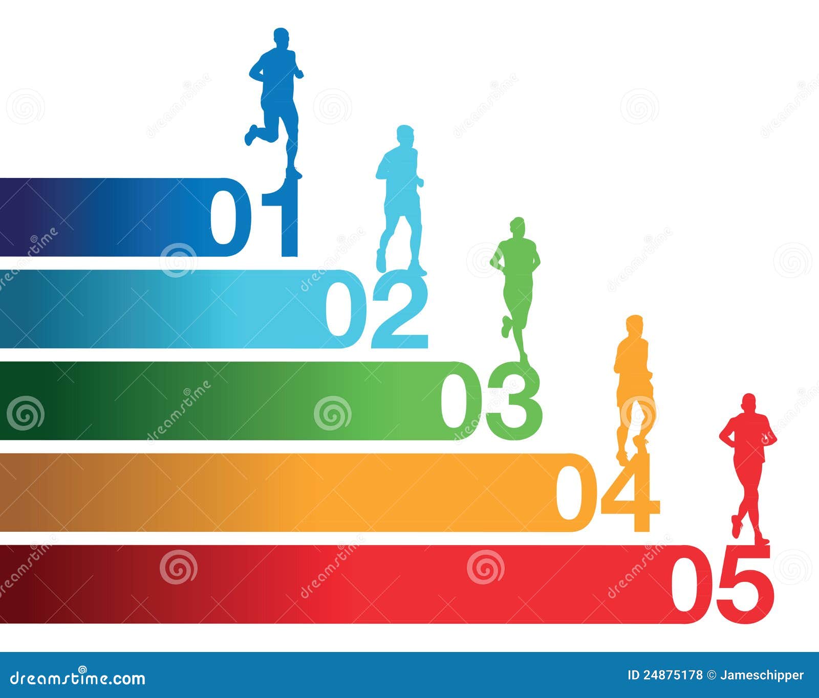 Colourful Number Background Stock Vector - Illustration of palette ...