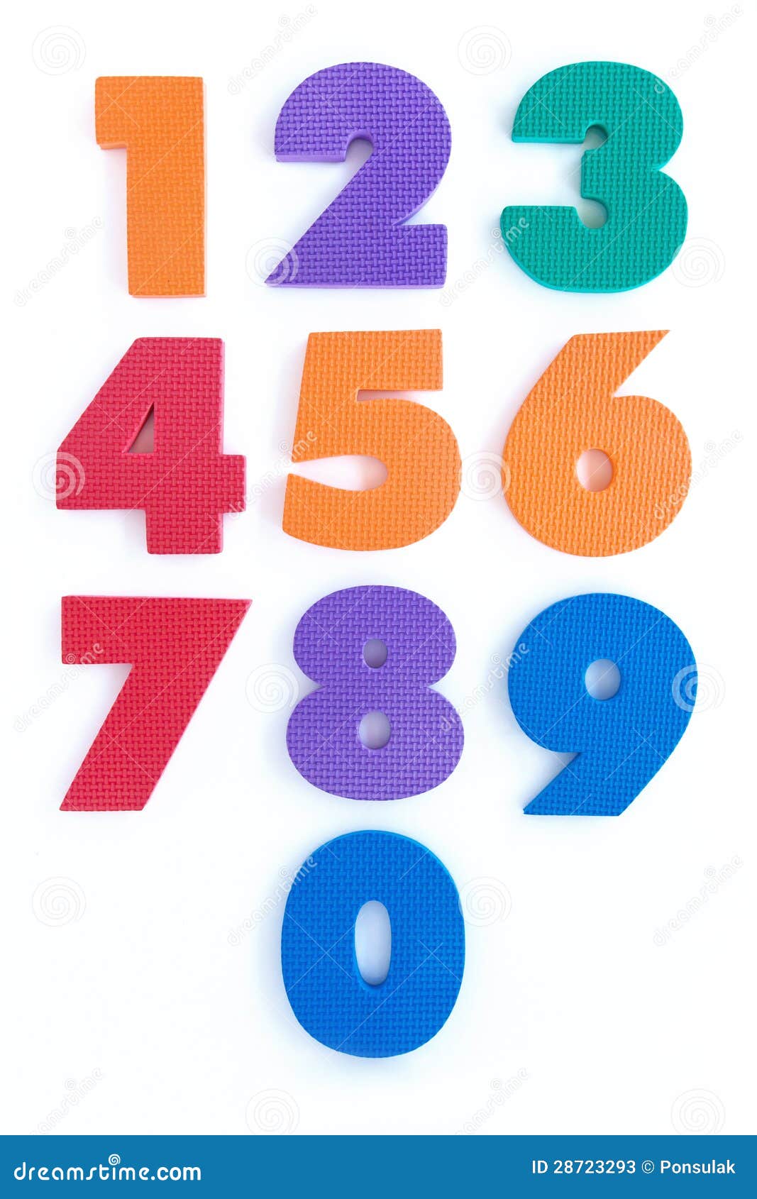 Colourful Number Rubber Alphabet Stock Image - Image of color, letter ...