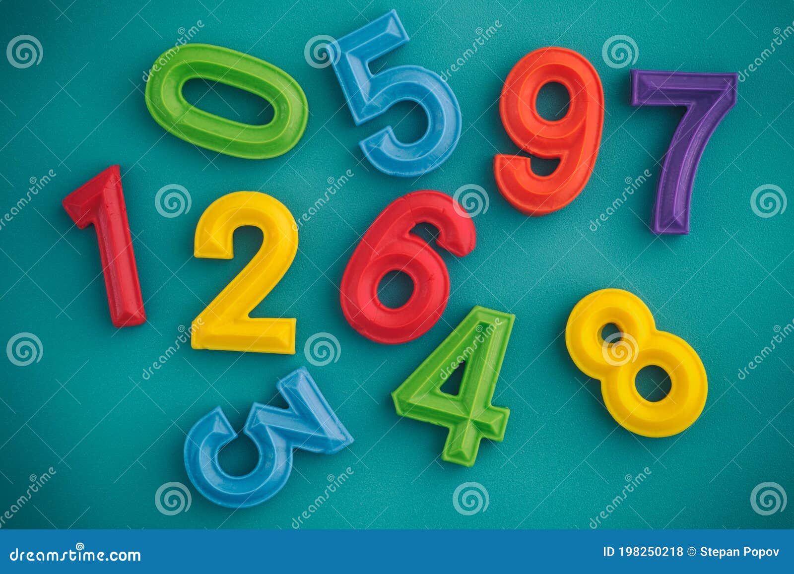 Colourful Number Set Made Out of Polymer Clay Stock Photo - Image of ...