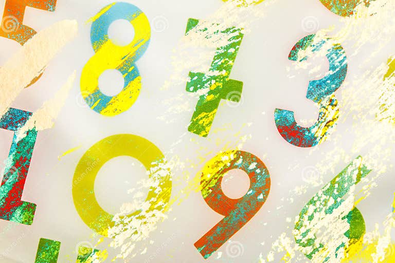 Colourful Numbers As Background Stock Photo - Image of digit, pattern ...
