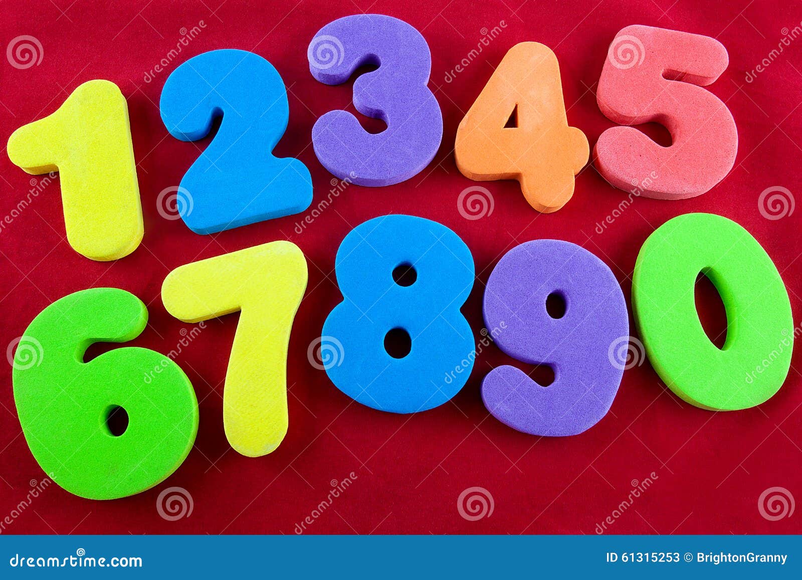 Colourful numbers stock image. Image of coloured, closeup - 61315253
